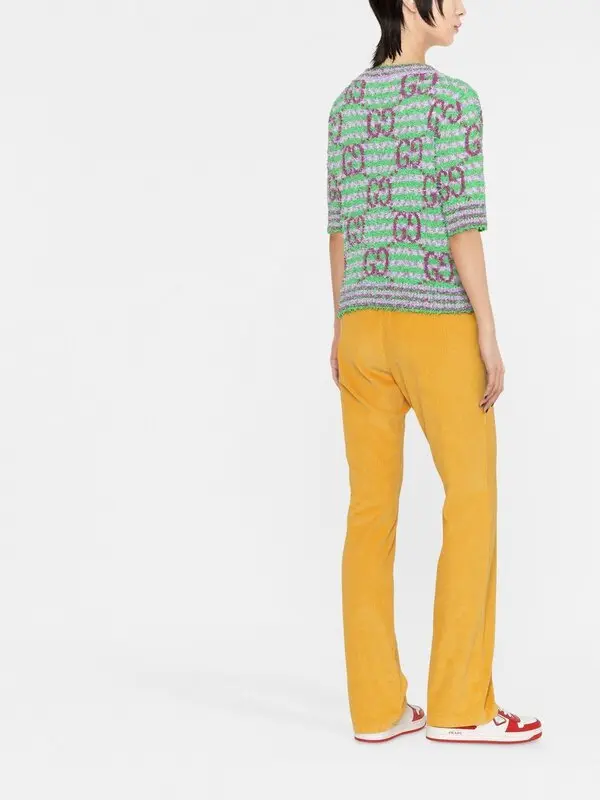 Gucci Gg Striped-knit Top