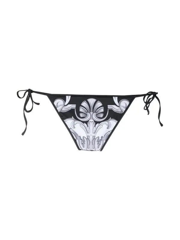 Versace Baroque Pattern-print Bikini Bottoms