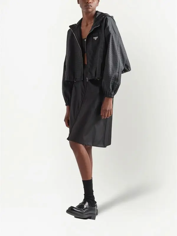 Prada Re-nylon Cropped Blouson Jacket