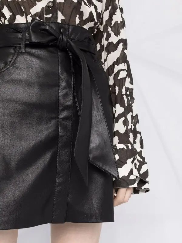 Nanushka A-line Mini Skirt - Black