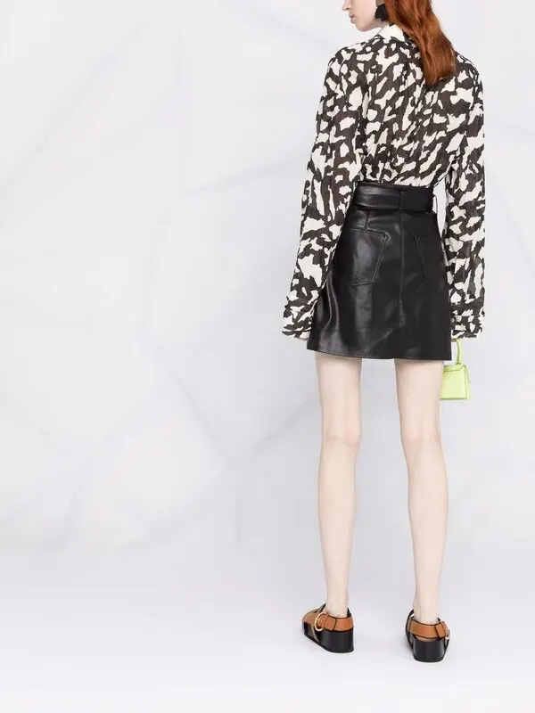 Nanushka A-line Mini Skirt - Black