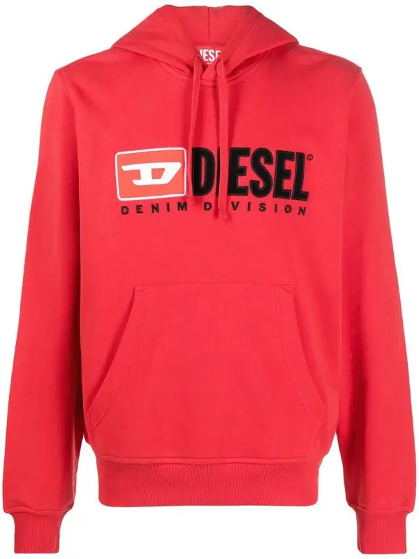 DIESEL® Logo Appliqué Hoodie