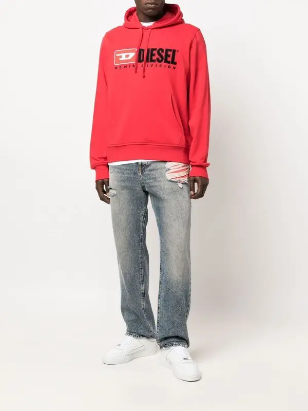 DIESEL® Logo Appliqué Hoodie