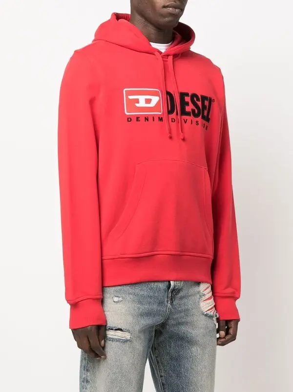 DIESEL® Logo Appliqué Hoodie