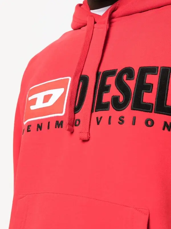 DIESEL® Logo Appliqué Hoodie