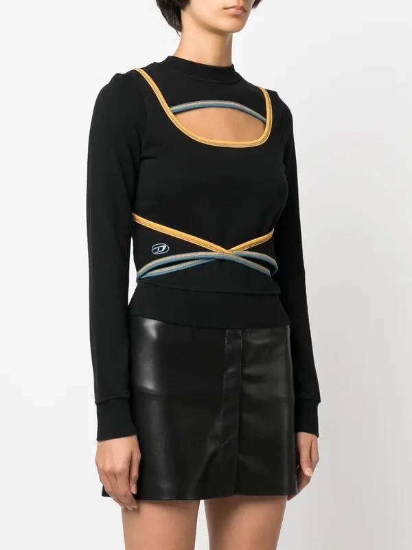 DIESEL® F-crossette Logo-embroidered Sweatshirt