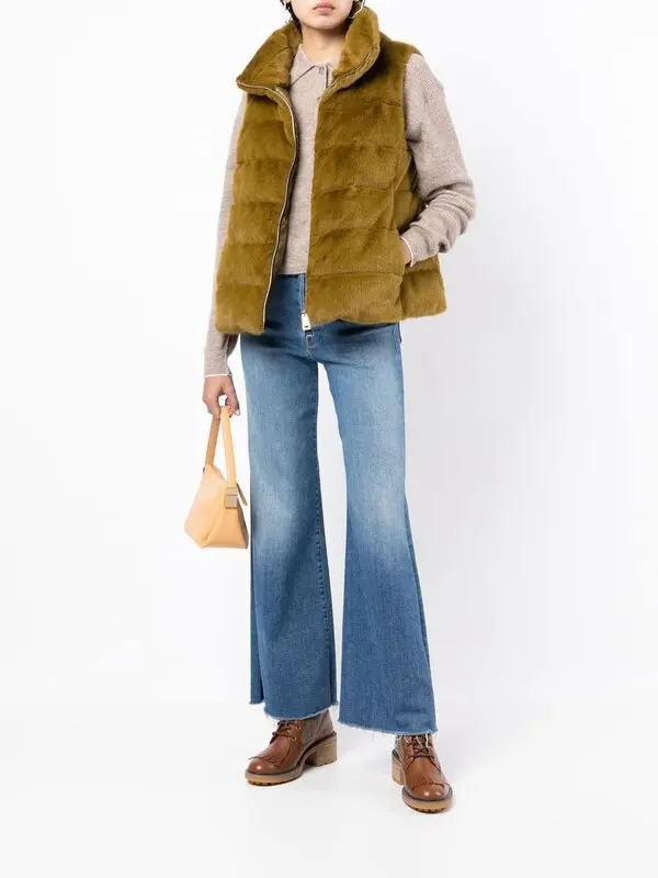 Herno Faux-fur Quilted Gilet