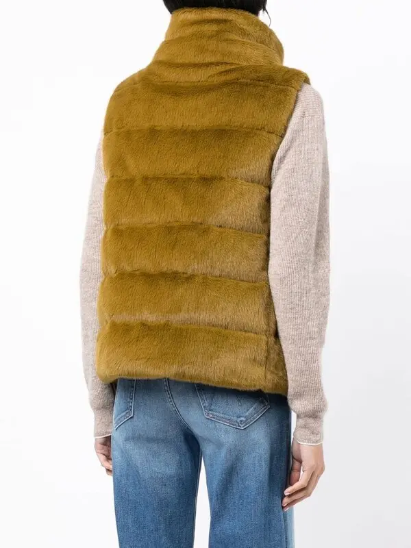 Herno Faux-fur Quilted Gilet