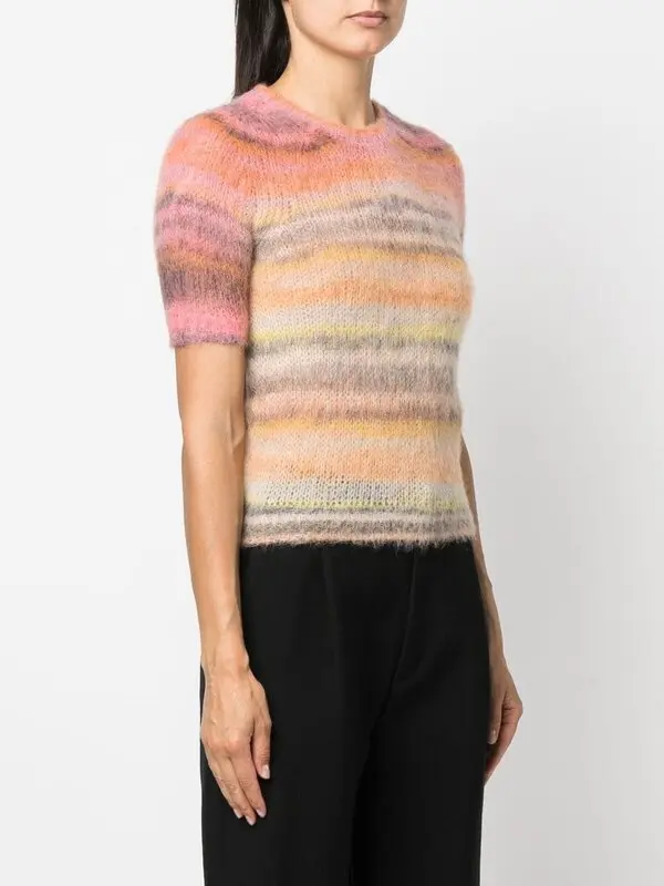 DIESEL® Mohair-alpaca Wool Blend Striped Jumper