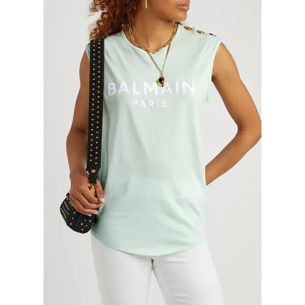 Balmain Logo Cotton Tank