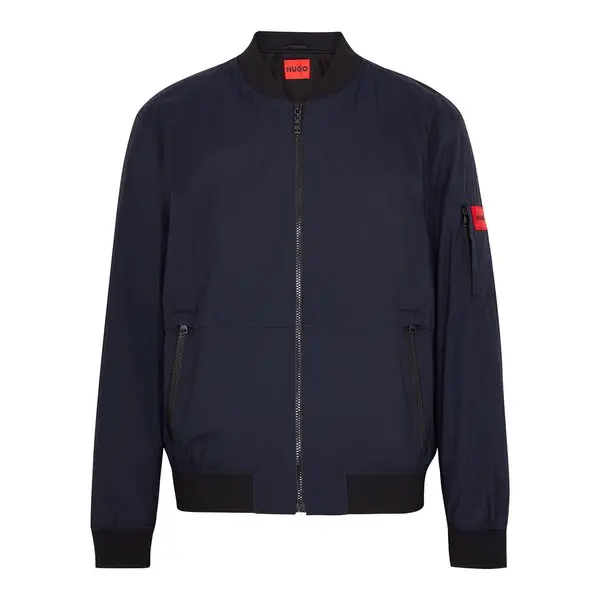 Hugo Logo Stretch-shell Bomber Jacket