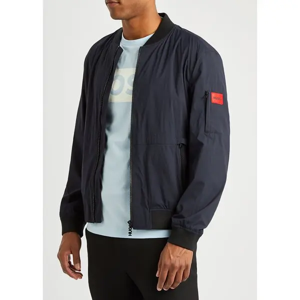 Hugo Logo Stretch-shell Bomber Jacket
