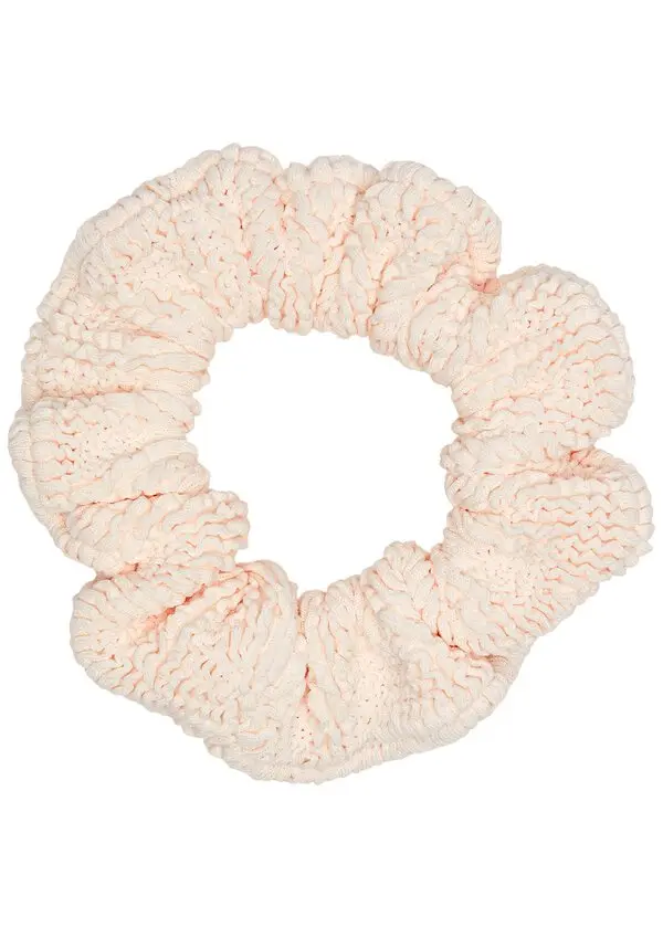 Hunza G Seersucker Scrunchie - Rose