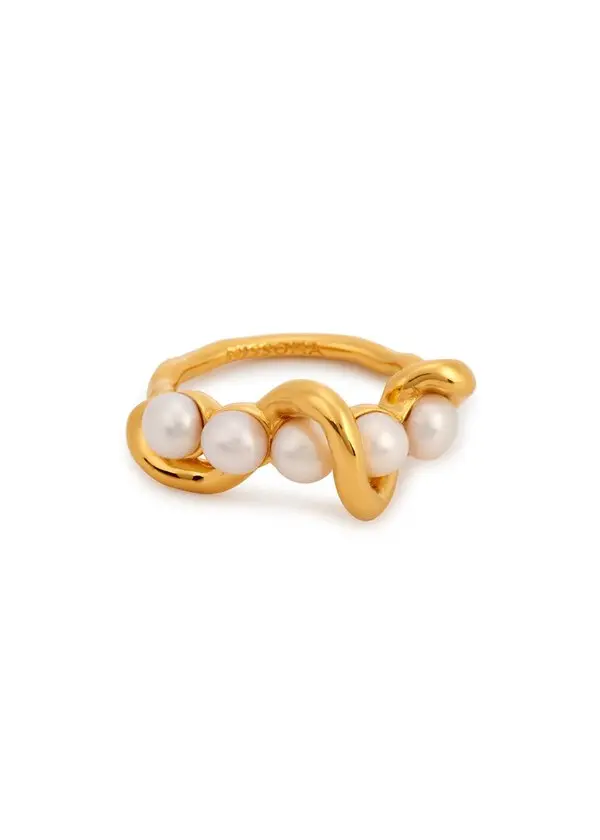 MISSOMA Molten Pearl 18kt -plated Ring - Gold
