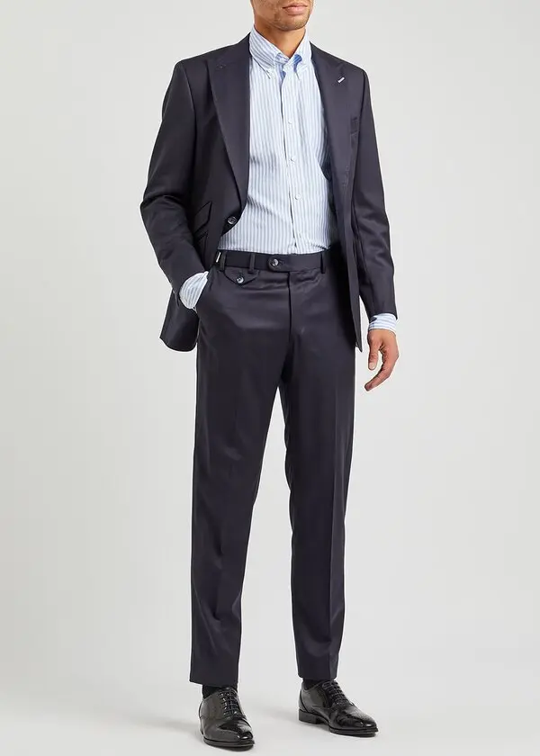 Eton Striped Cotton Oxford Shirt