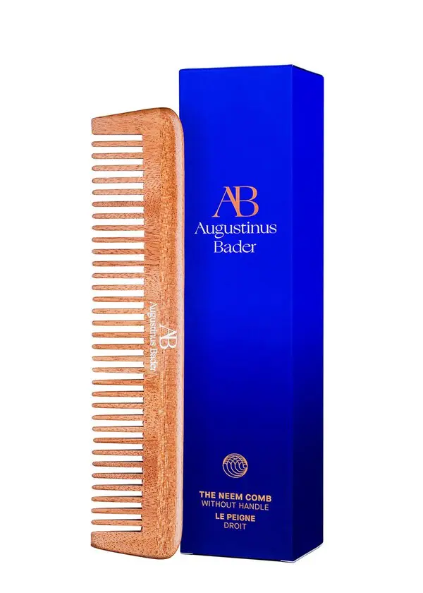 Augustinus Bader Neem Comb, Styling, Wood, Boost Your Scalp And Hair Health, Wide Tooth