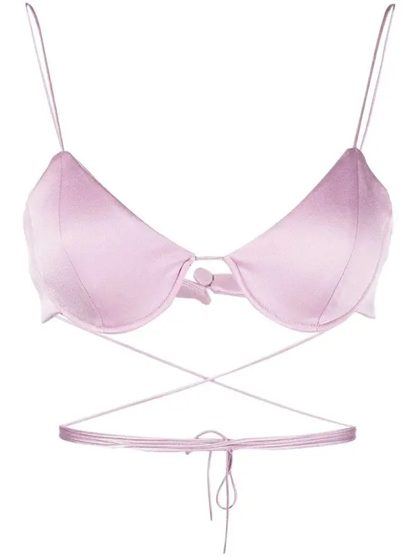 Alex Perry Wraparoiund Bralette - Purple