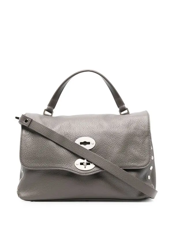 ZANELLATO Grained Leather Tote - Grey