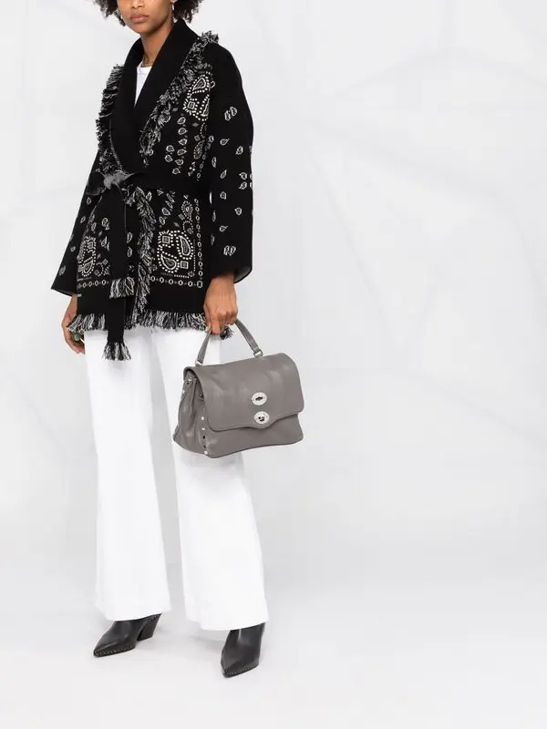 ZANELLATO Grained Leather Tote - Grey