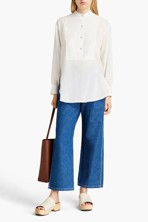 Vince Cotton Georgette Blouse