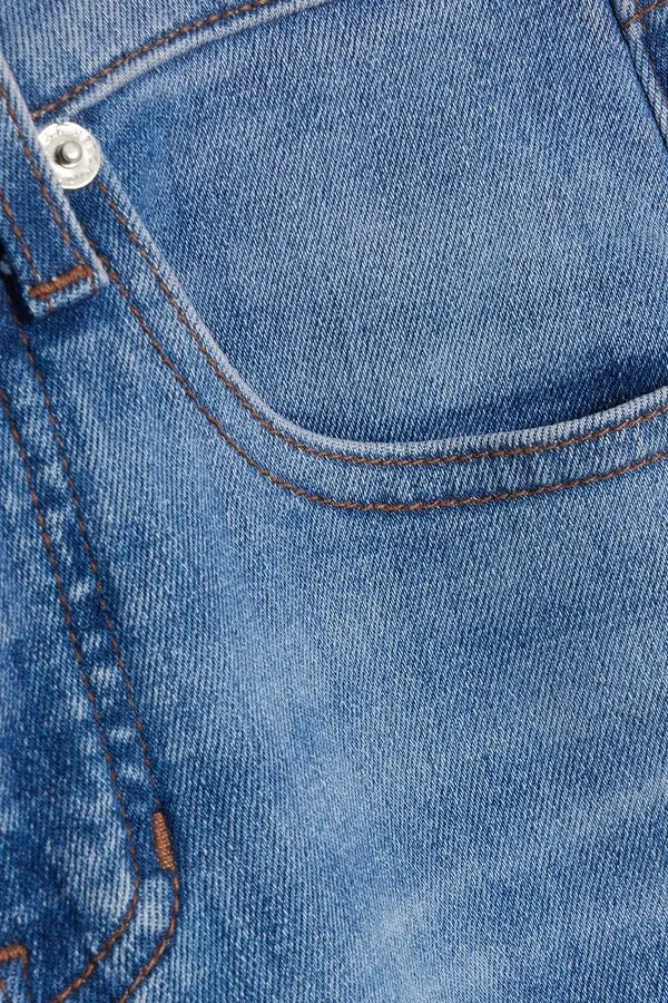 Veronica Beard Beverly Faded High-rise Flared Jeans - Mid Denim