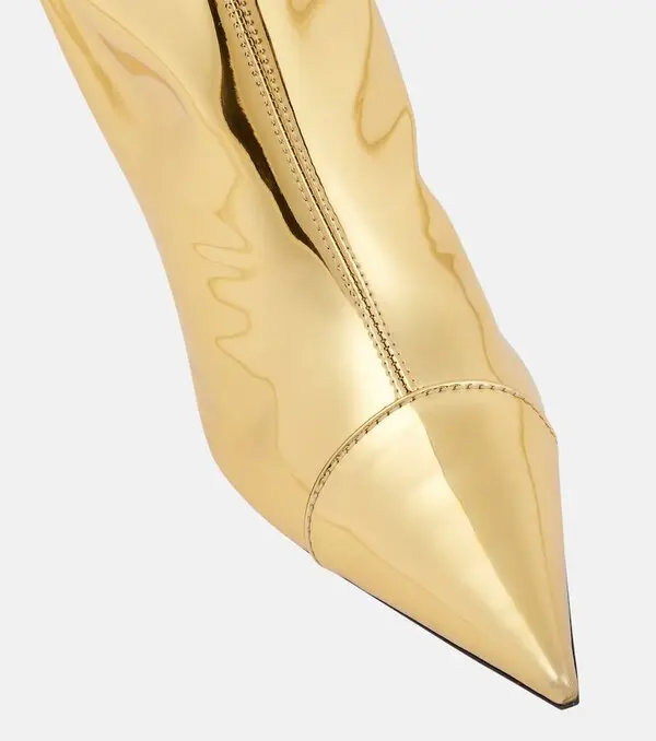 Alexandre Vauthier Alex 85 Metallic Knee-high Boots - Gold