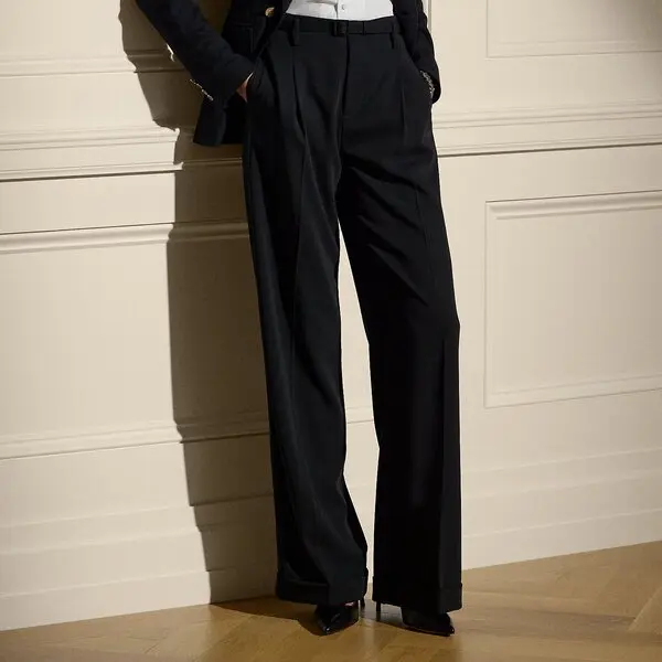 Ralph Lauren Acklie Wool Gabardine Trouser - Black