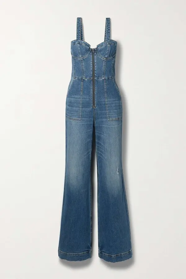 Alice + Olivia Lovetta Denim Jumpsuit