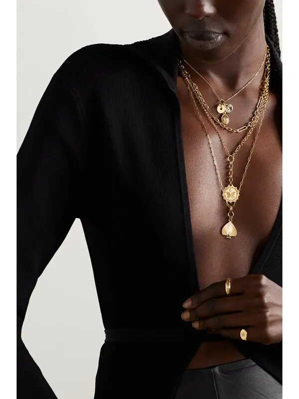 FOUNDRAE Reverie Spade 18-karat Necklace
