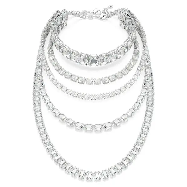 SWAROVSKI Millenia Layered Necklace - White