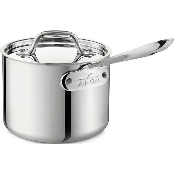 ALL-CLAD D3 1.5-quart Sauce Pan With Lid - Stainless Steel