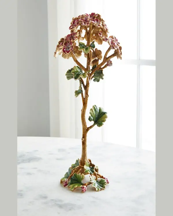 JAY STRONGWATER Gernamium Flower Objet