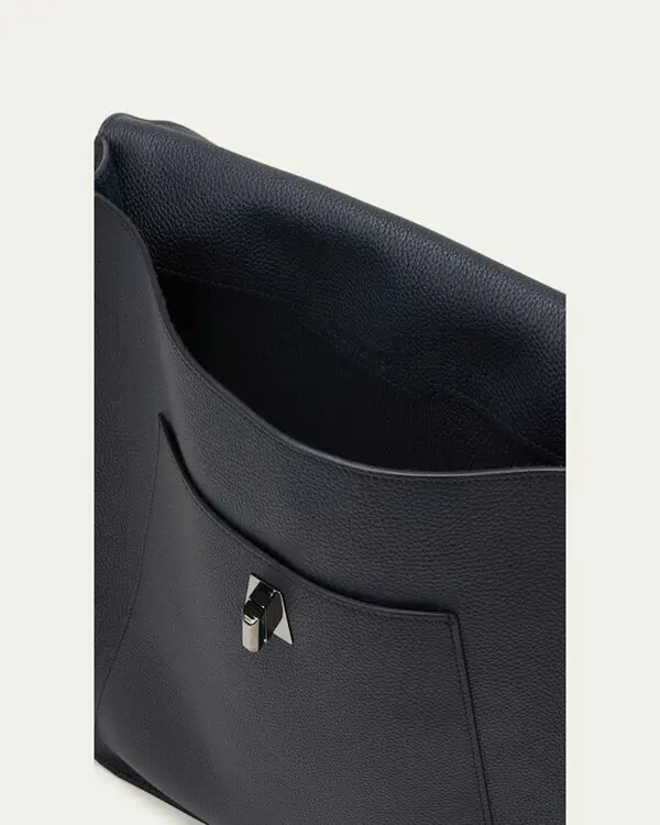 Akris Anouk Calfskin Medium Messenger Bag - Denim