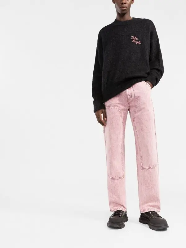 Palm Angels Palm-motif Crew-neck Jumper