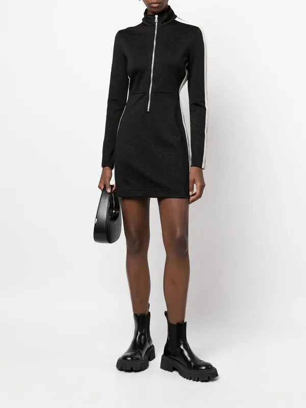 Palm Angels Leopard Track Mini Dress