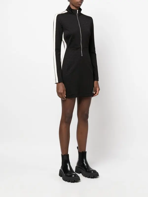 Palm Angels Leopard Track Mini Dress