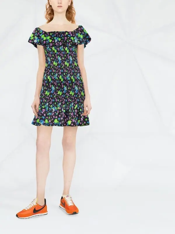 MSGM Berries Jacquard Mini Dress
