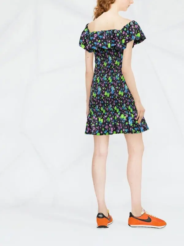 MSGM Berries Jacquard Mini Dress
