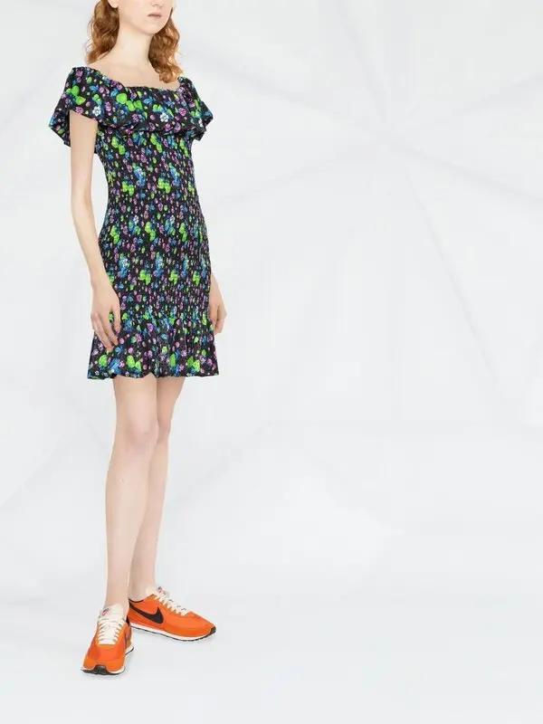 MSGM Berries Jacquard Mini Dress