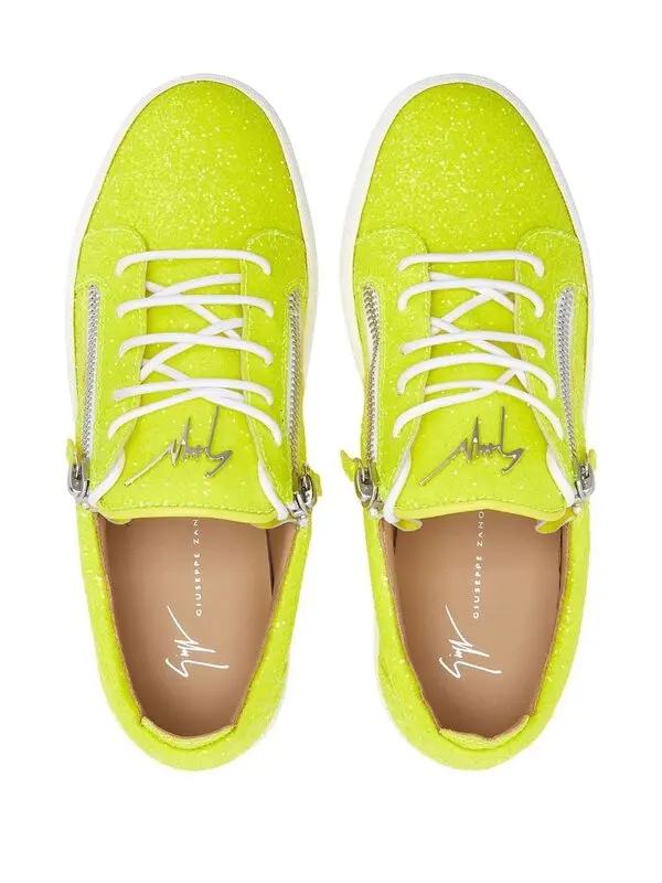 GIUSEPPE ZANOTTI Gail Glitter Sneakers - Yellow