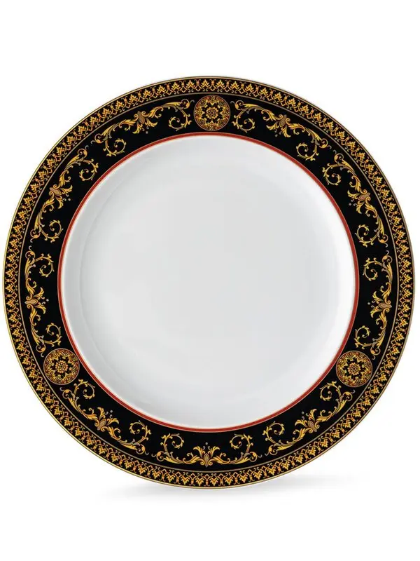 Versace Medusa Ornate-trim Plate - White