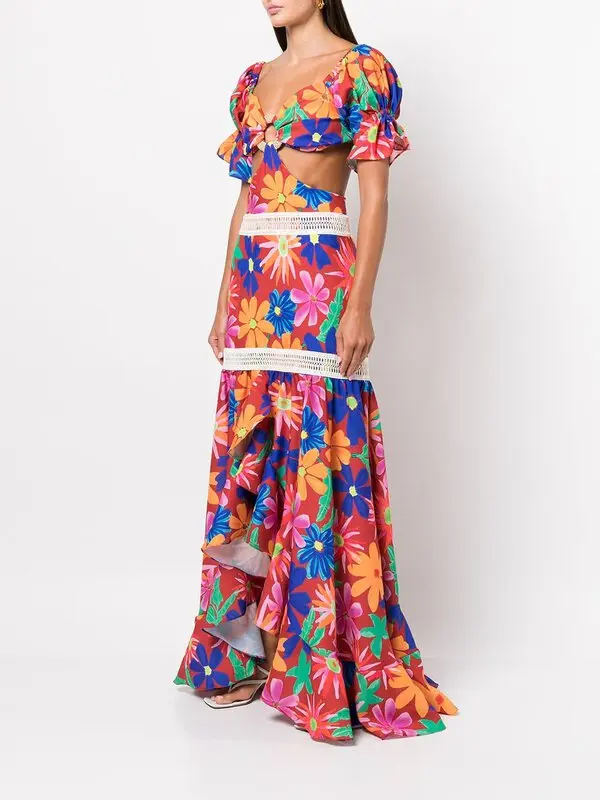 PatBO Aster Off-shoulder Maxi Dress