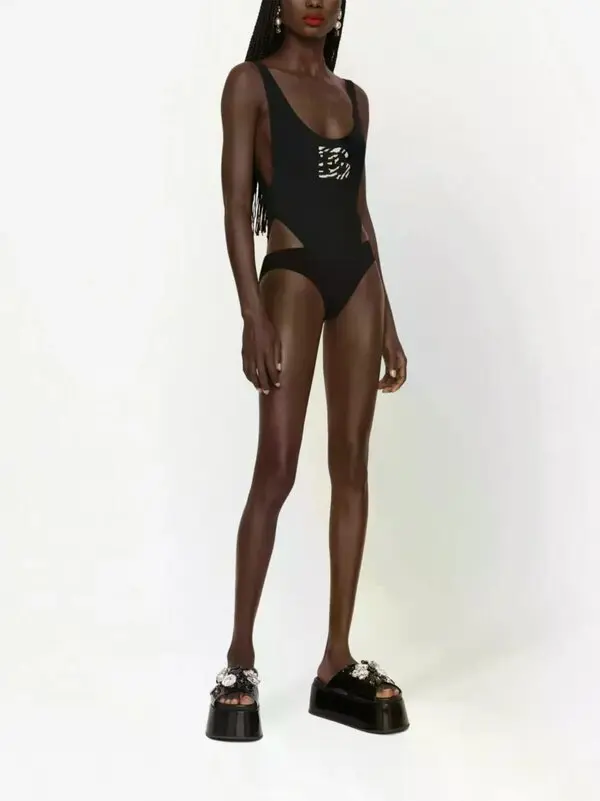 Dolce & Gabbana Logo Cut-out Swimsuit