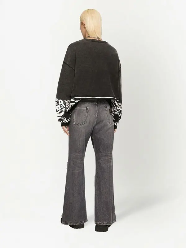 Dolce & Gabbana Graphic-print With Logo Sweatshirt