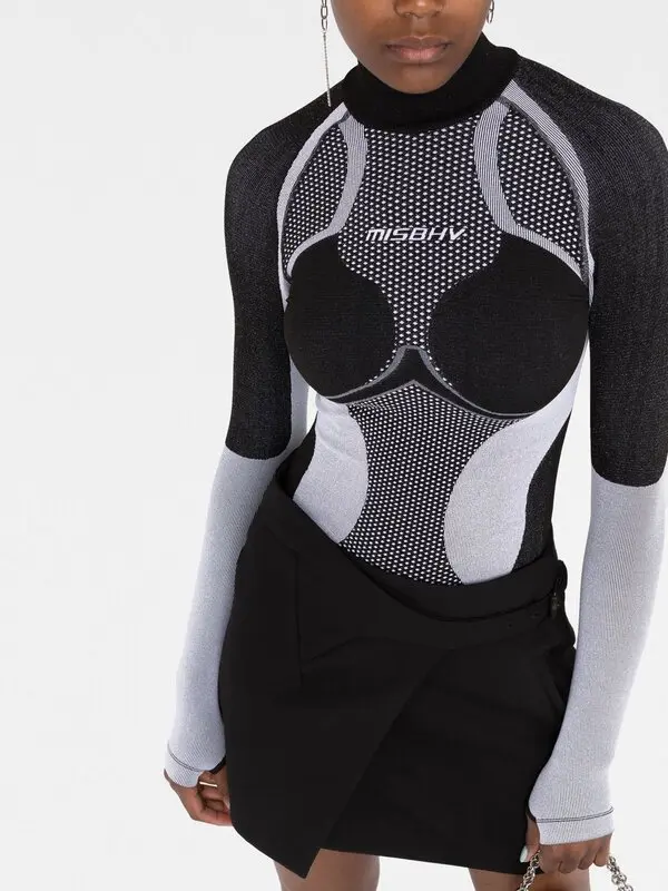 MISBHV Mock-neck Layer Top