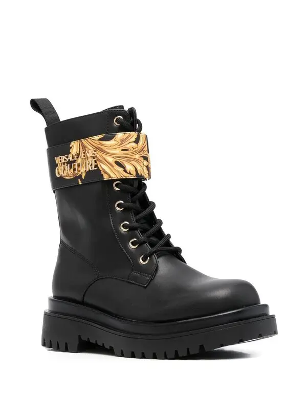 Versace Baroque-print Ankle Boots