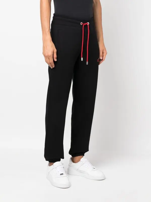 Gcds Tapered-leg Drawstring Trousers - Black