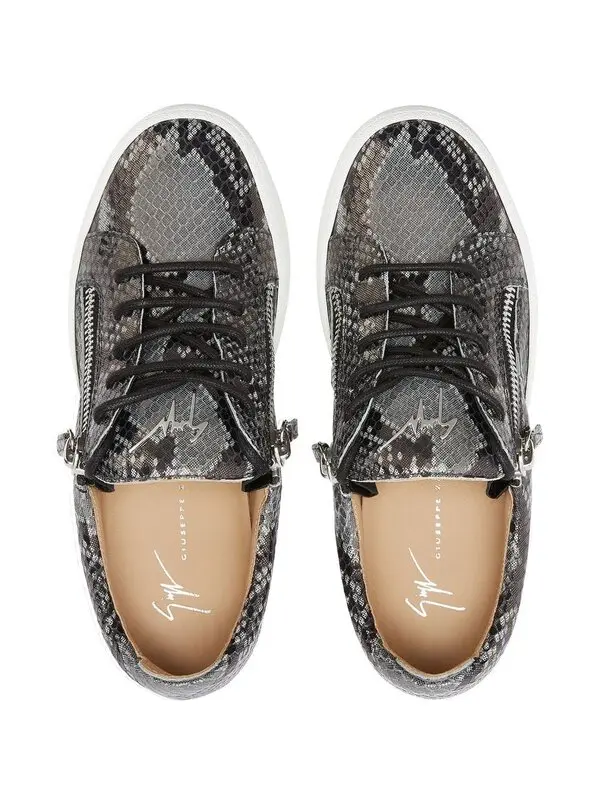 GIUSEPPE ZANOTTI Gail Snakeskin-effect Sneakers
