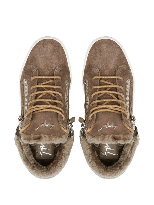 GIUSEPPE ZANOTTI Kriss Winter High-top Sneakers - Brown
