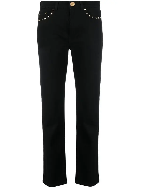 CHIARA FERRAGNI Studded Straight-leg Jeans